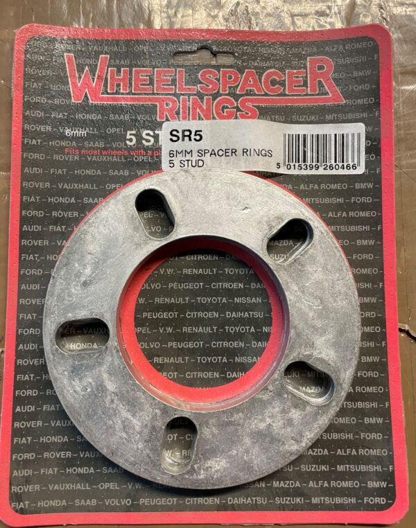 RGM WHEEL SPACER RINGS SR5 - 6mm (5 Stud) - RGM AutomotiveRGM Automotive